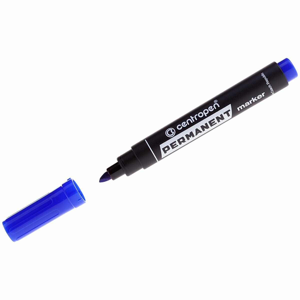 Маркер перманентный Centropen 8576 (1-4,6мм, скошенный наконечник, синий) (8576/01-06), 200шт.