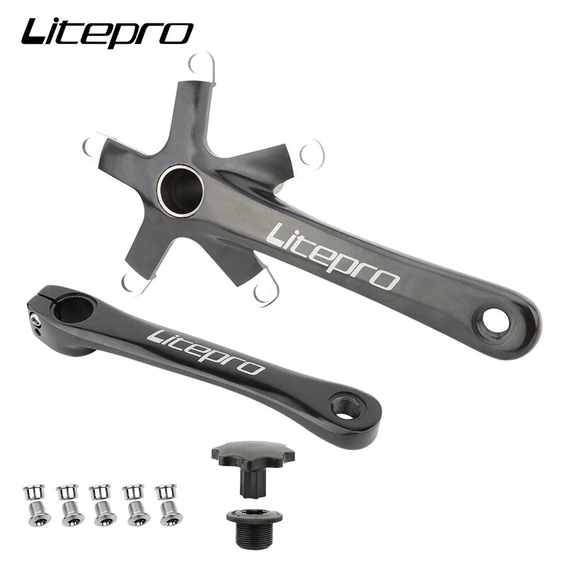 LP LitePro складная велосипедная звездочка с левой и правой стороной, алюминиевый сплав, совместимость с 412/SP8