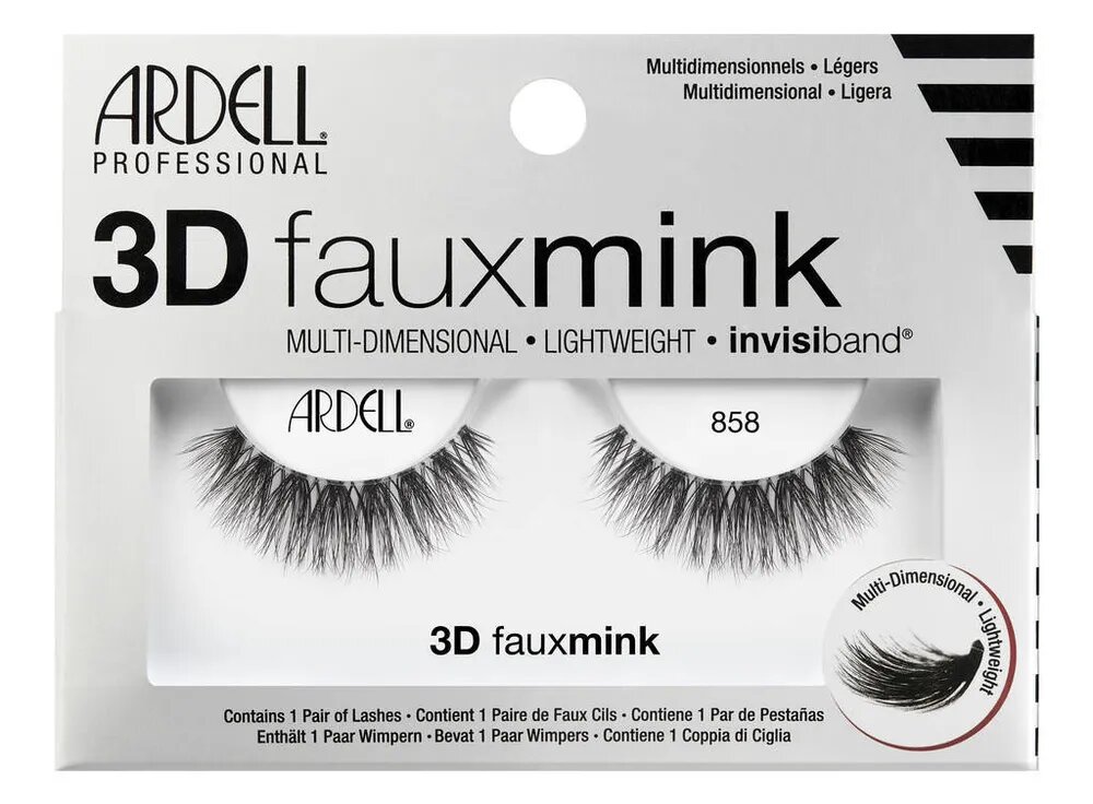 Накладные ресницы эффект распахнутый взгляд Ardell Faux Mink 858