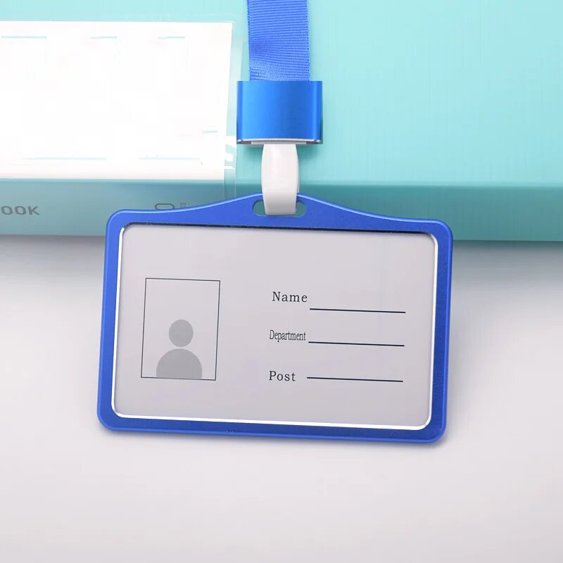 Держатель для бейджа синий Small-H-Blue