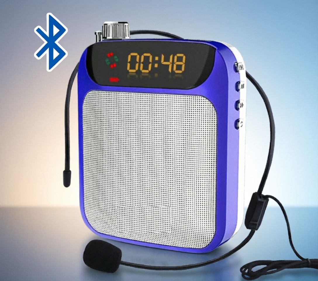Рупор усилитель голоса для гида USB, mp3, FM, Bluetooth
