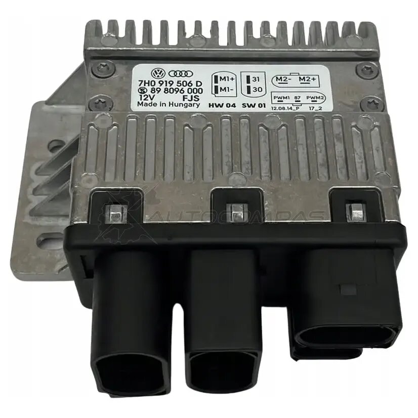 Блок управления вентилятора радиатора Vw Multivan Transporter Caravelle T5 VAG 9R5BBYA 1216689918 7H0919506D G KZ12ZO