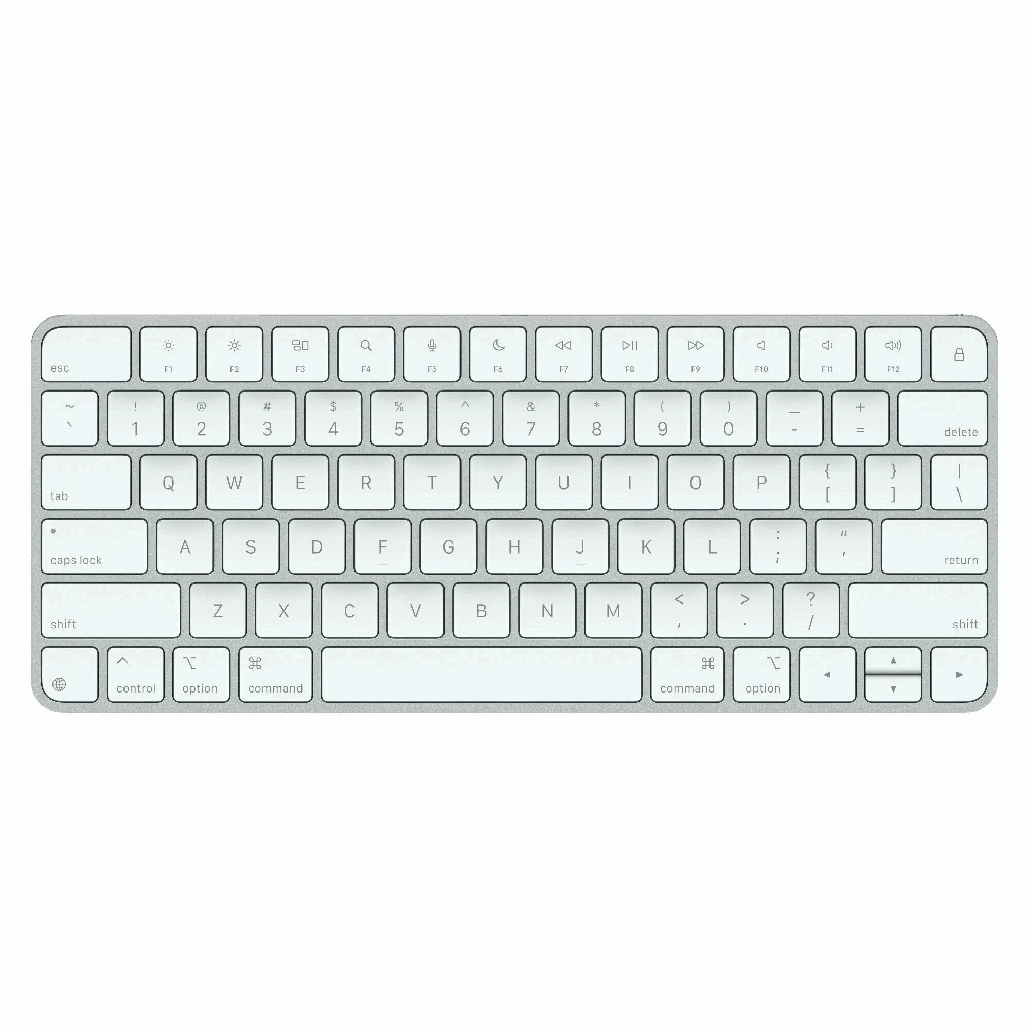 Беспроводная клавиатура Apple Magic Keyboard с Touch ID, MXCK3 (USB-C), White с русской гравировкой