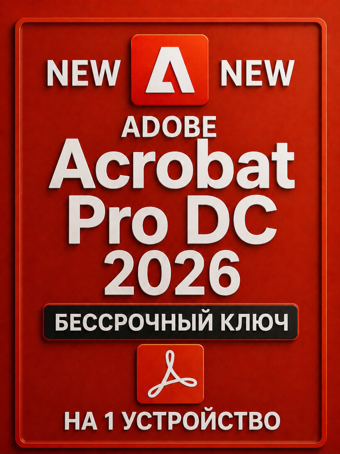 Adobe Acrobat PRO DC с обновлением 2026 New Бессрочный ключ активации