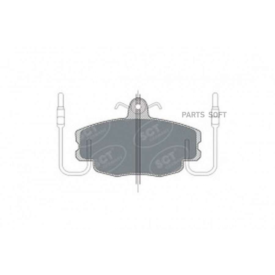 SCT SP 189 Тормозные колодки (комплект .) SP189 от официального дистрибьютора, SCT GERMANY, артикул SP189