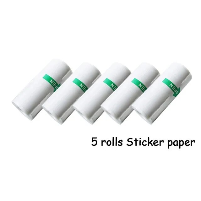 Портативный мини-принтер OPUYYM 200dpi Белый, sticker