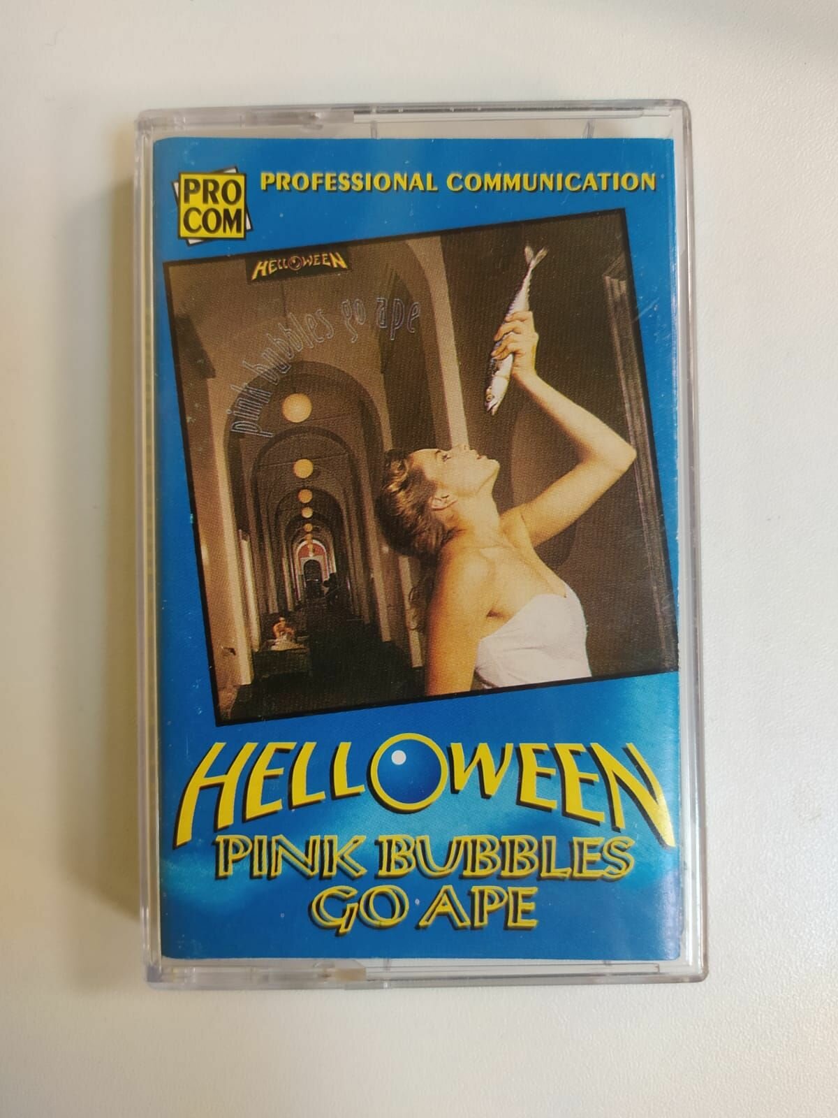 Аудиокассета MC Helloween - Pink Bubbles Go Ape (Польша 1992г.) (Bootleg)