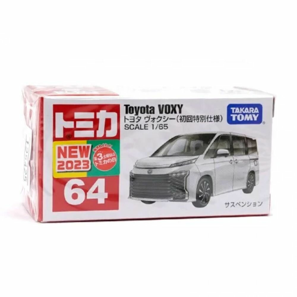 Машинка Takara Tomy Tomica Toyota Voxy White 1st BX064 Diecast Scale Model Car