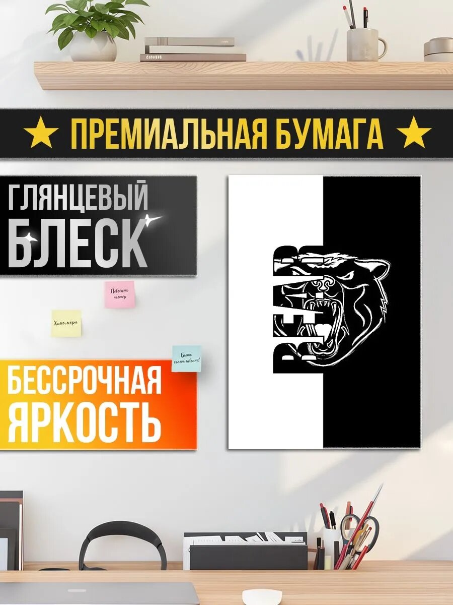 Постер на стену Bear Медведь — фото 1