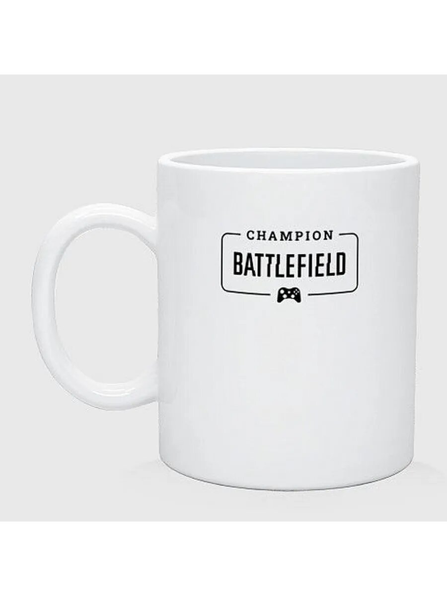 Battlefield gaming champion: рамка с лого и джойст кружка