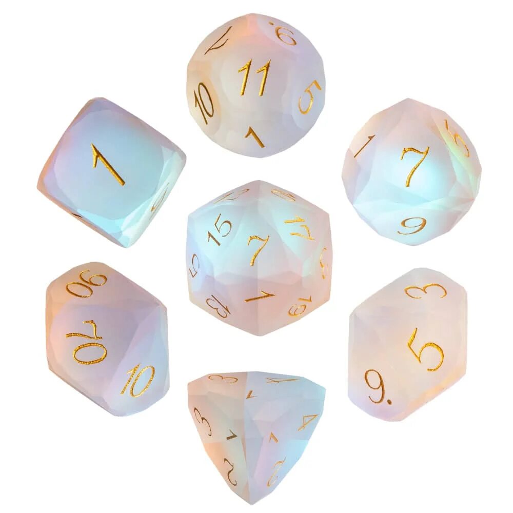 Набор игральных костей CRITALLIC, Frosted Colorful