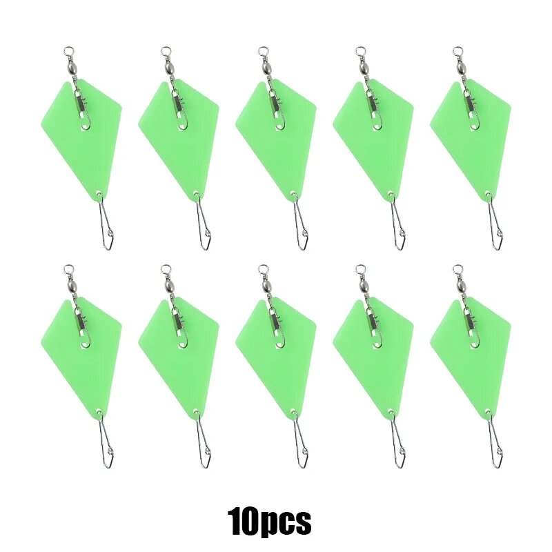Свинцовые подъемники для рыбалки 10 шт Зеленый, 10pcs