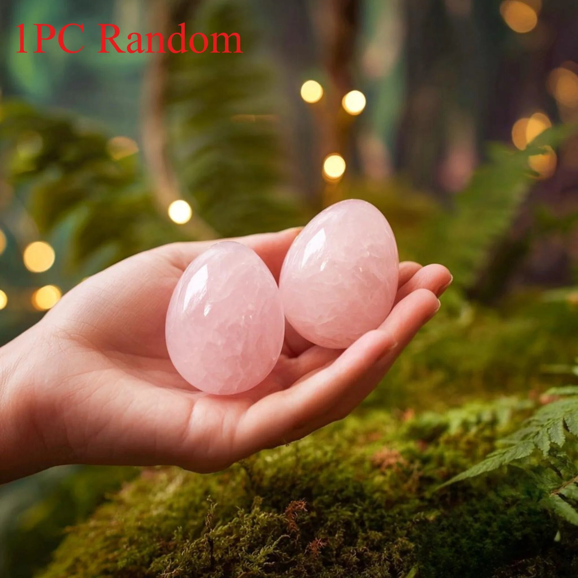 Розовый кварц, яйцо, CrystalHola 200-300g