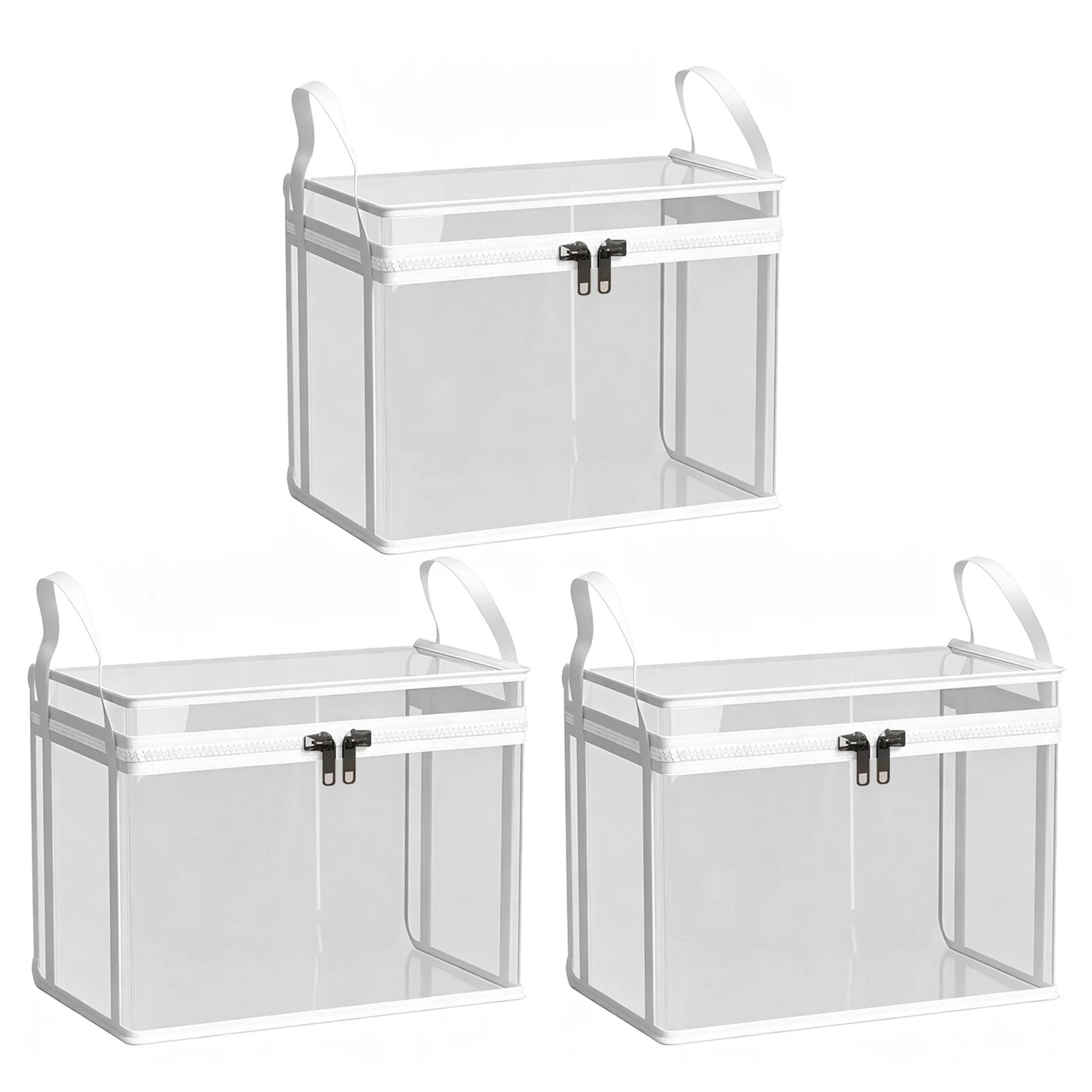Прозрачные органайзеры для книг inter&weave 3pcs, White