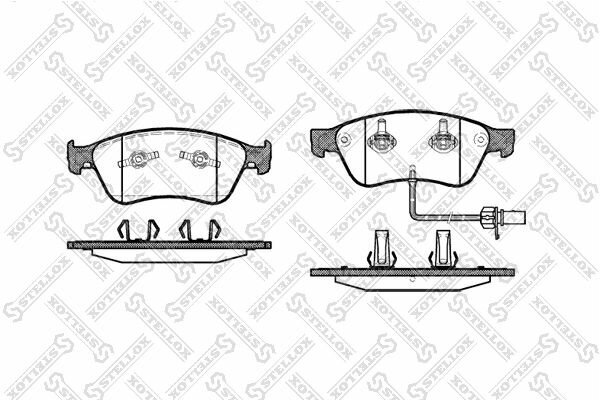 STELLOX Тормозные колодки передние для Audi A8 3.0-4.0DT 02> Disc 323x30