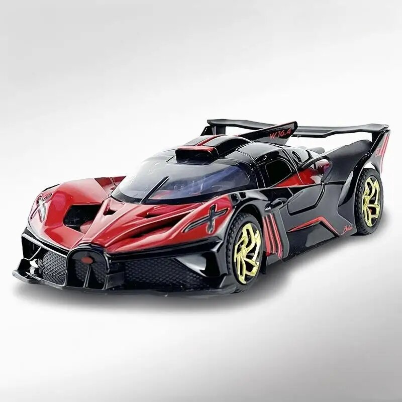 Модель Bugatti Bolide 1:32 из металла Красный, Red