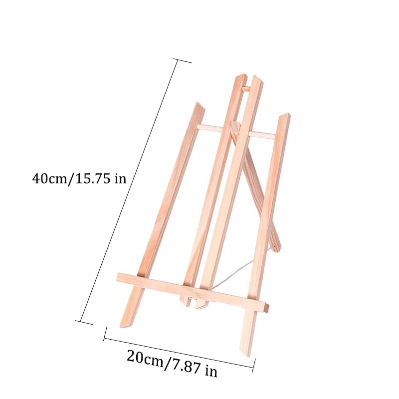 Розовый складной мольберт 20x40см