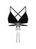 Купальник Isabel Marant Solange wrap-around bikini top, размер 36, черный