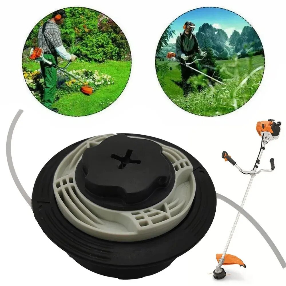 Триммерная головка Autocut C6-2 для травы Stihl FSE60, FSE71, FSE81, FS38, FS40, FS45, FS46, FS50, аксессуары для газонокосилок