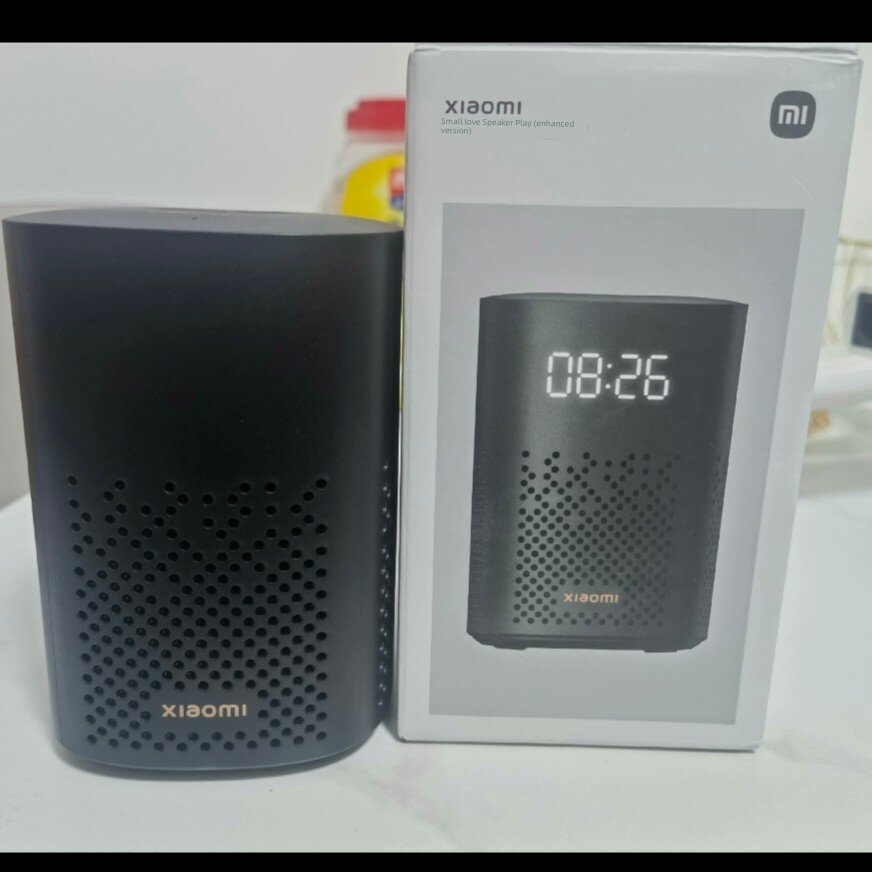 Умная колонка Xiaomi Xiaoai Play Enhanced Edition (старая версия MIUI) с ИК-пультом, Bluetooth и ИИ, подарок Черный