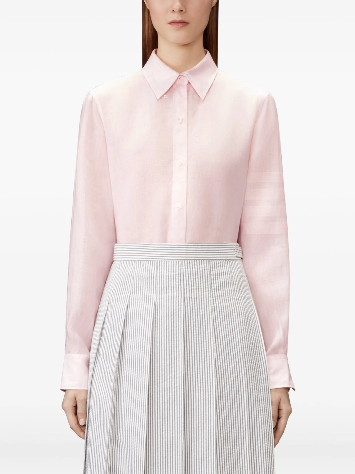 Рубашка THOM BROWNE, размер 38, pink — фото 1