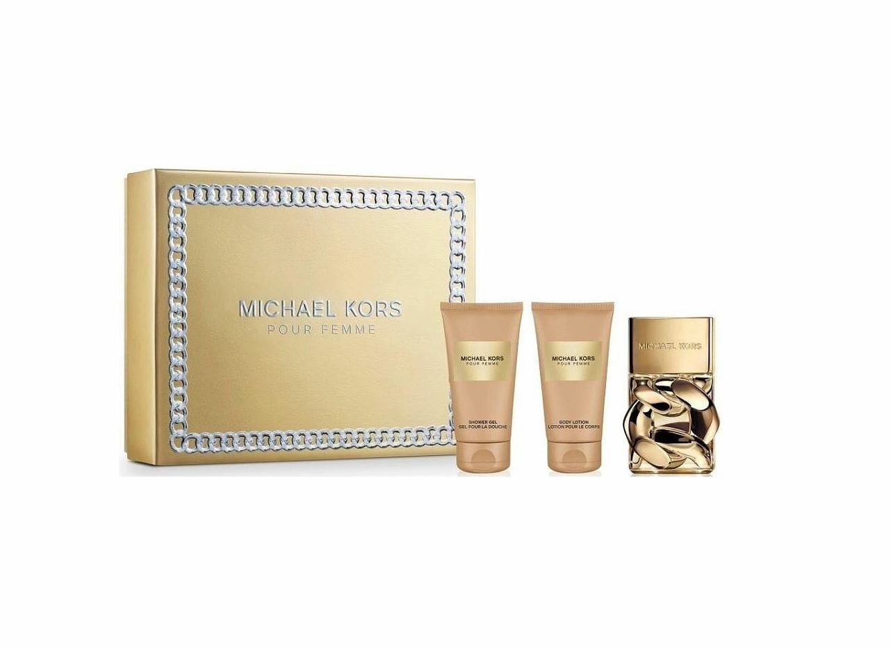 Подарочный набор Michael Kors Pour Femme парфюмерная вода 50 мл + лосьон для тела 50 мл + гель для душа 50 мл