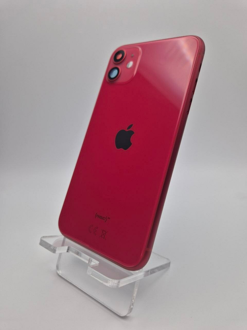 Корпус для IPhone 11 красный (RED), комплект кнопок, сим-лоток