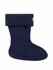 Носки HUNTER Logo-patch fold-over socks, размер 35-38, синий