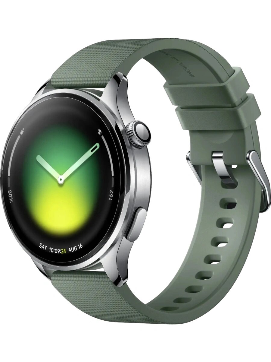 Смарт-часы Xiaomi Watch 5 1.54" сереб./зеленый