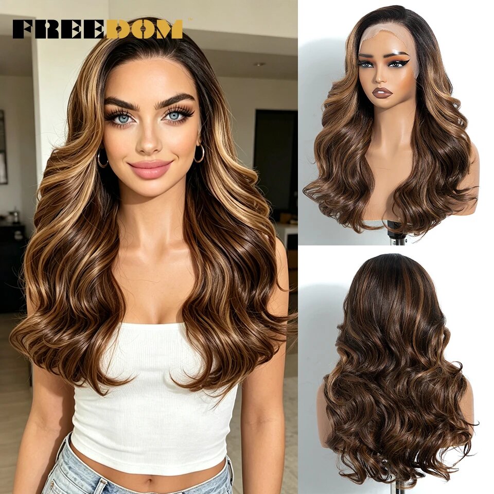 Коричневый парик FREEDOM Body Wave TT2-CARMEL