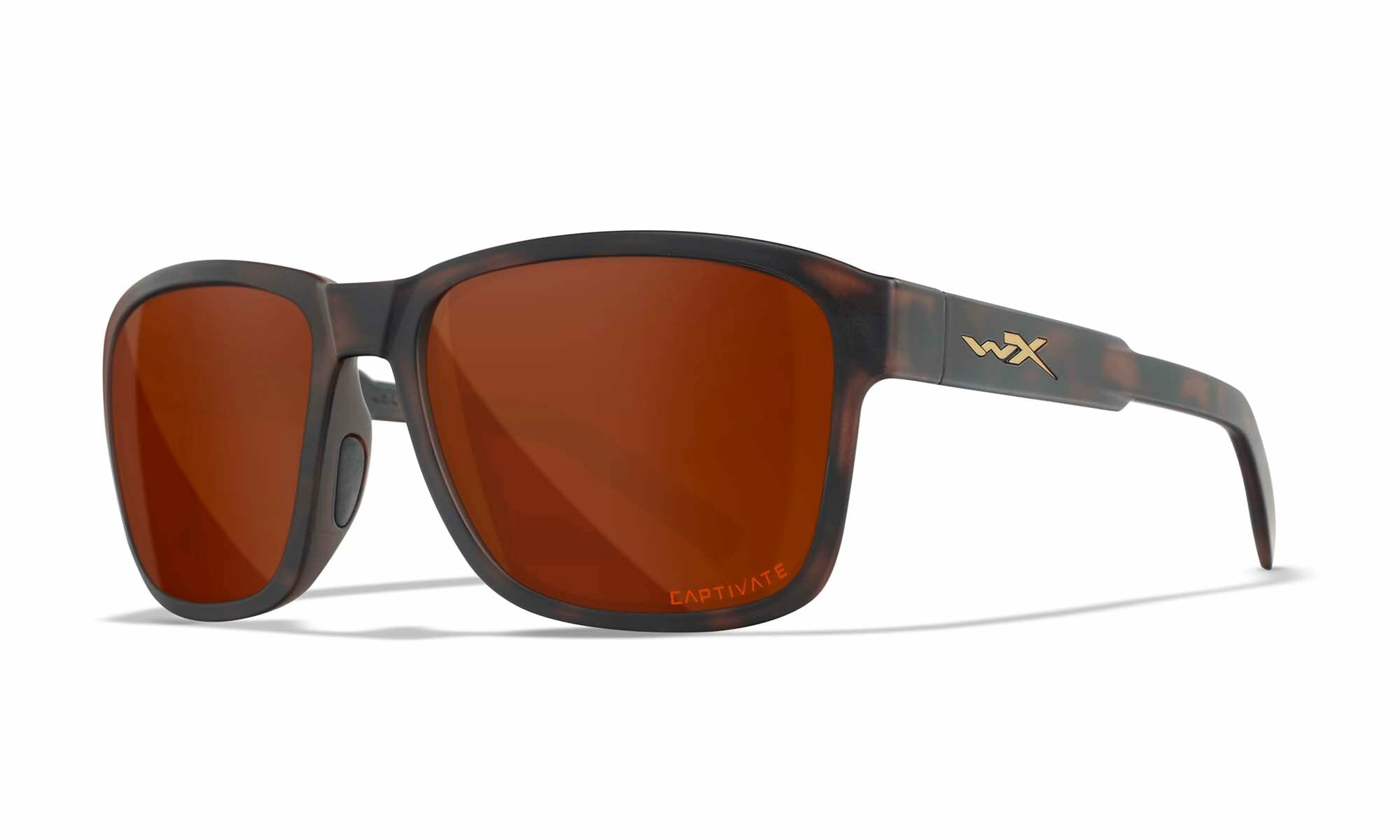 Защитные очки Wiley X TREK AC6TRK06 CAPTIVATE Polarized Copper Matte Havana Brown