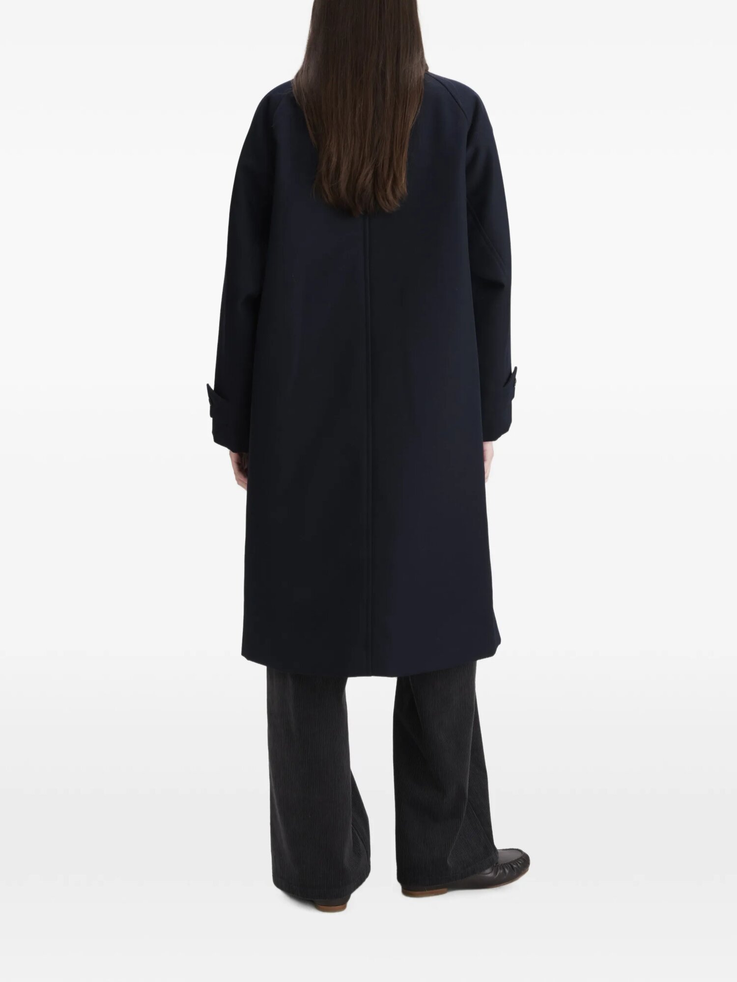 Пальто A.P.C. Mac single-breasted coat, размер 36 EU, синий — фото 1
