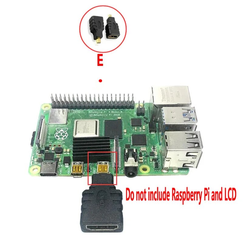 HDMI адаптер для Raspberry Pi Spotpear PI4B HDMI Adapter E
