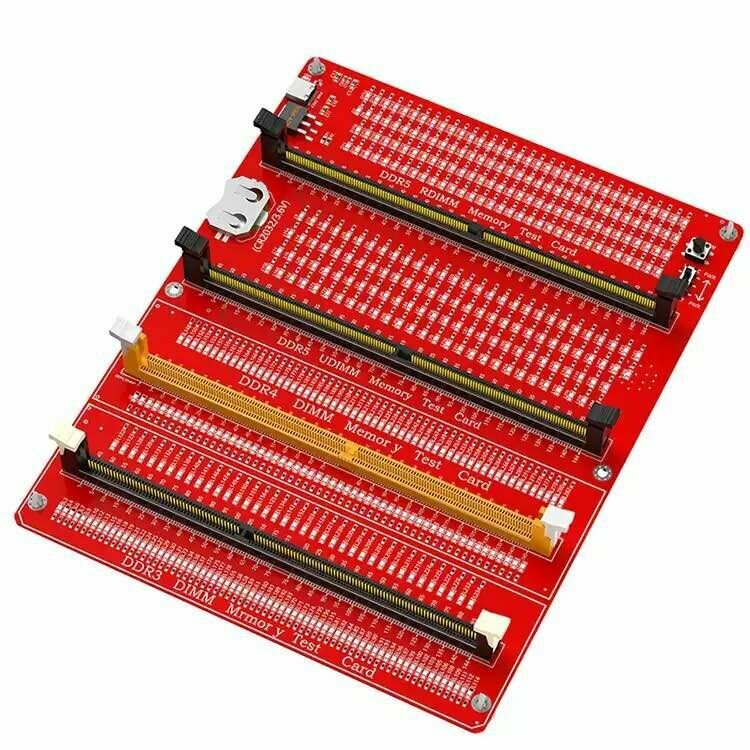 Тестер памяти DDR3 / DDR4 / DDR5 / RDIMM / UDIMM (Адаптер)