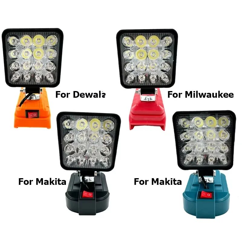 Аккумуляторный фонарь светодиодный For Makita Blue 18В
