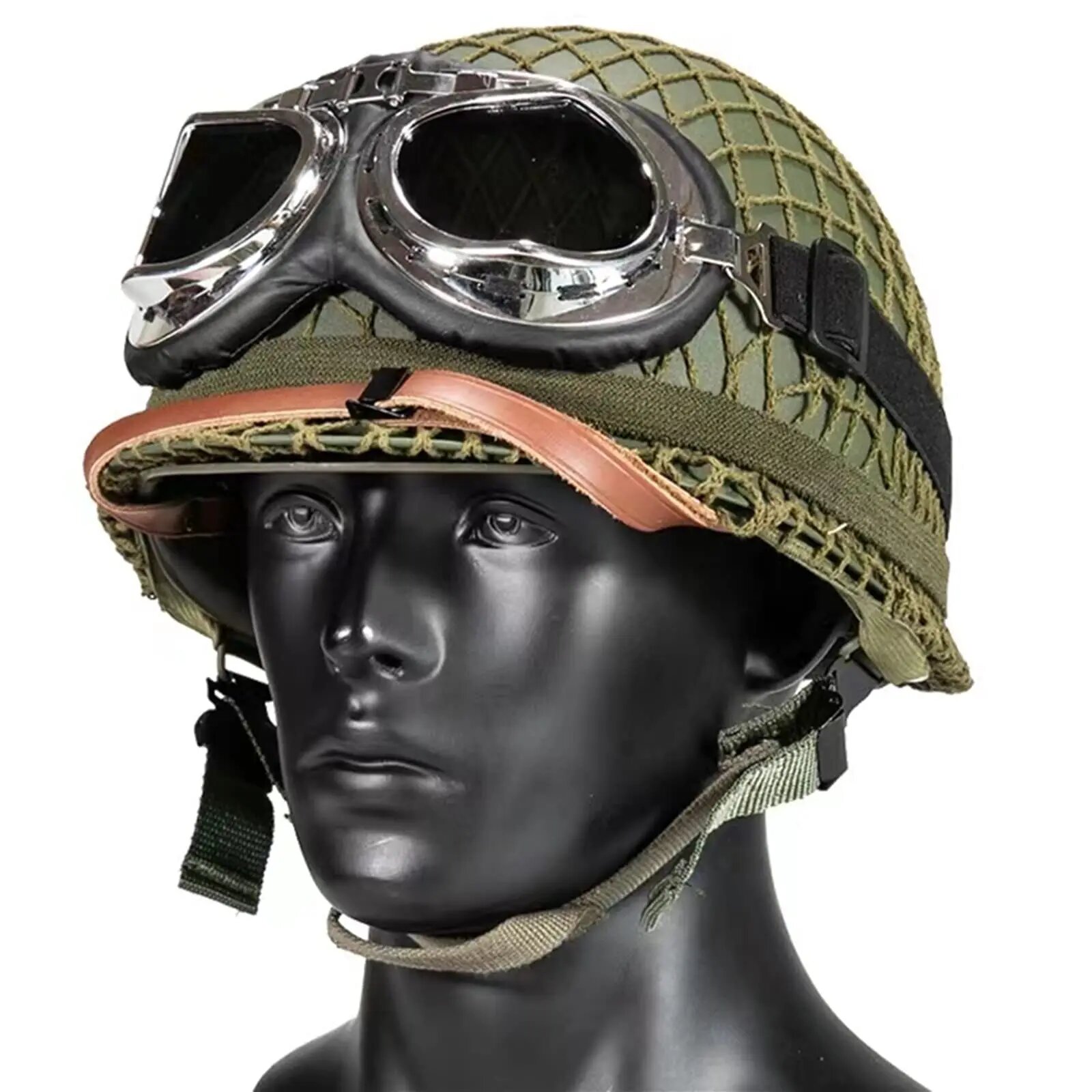 Стальная полевая каска M1 США, зеленая, для страйкбола