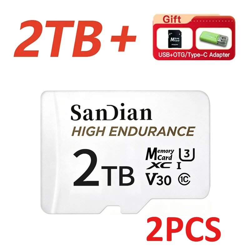 SanDisk 2TB MicroSD High Endurance V30 2шт