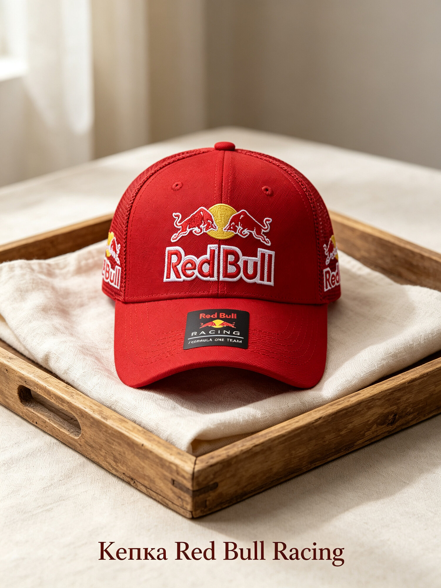 Бейсболка Red Bull унисекс регулируемая, размер окружности головы 52–62 см для автогонок и активного отдыха,52-62cm, ветрозащитный, хлопок, охота, тактическое, рыбалка, защита лица, мужской, женский, лето