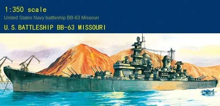 Hobby Boss 80604 1/350 Масштаб Боевой корабль ВМС США BB-63 MI SSOUR I Набор моделей