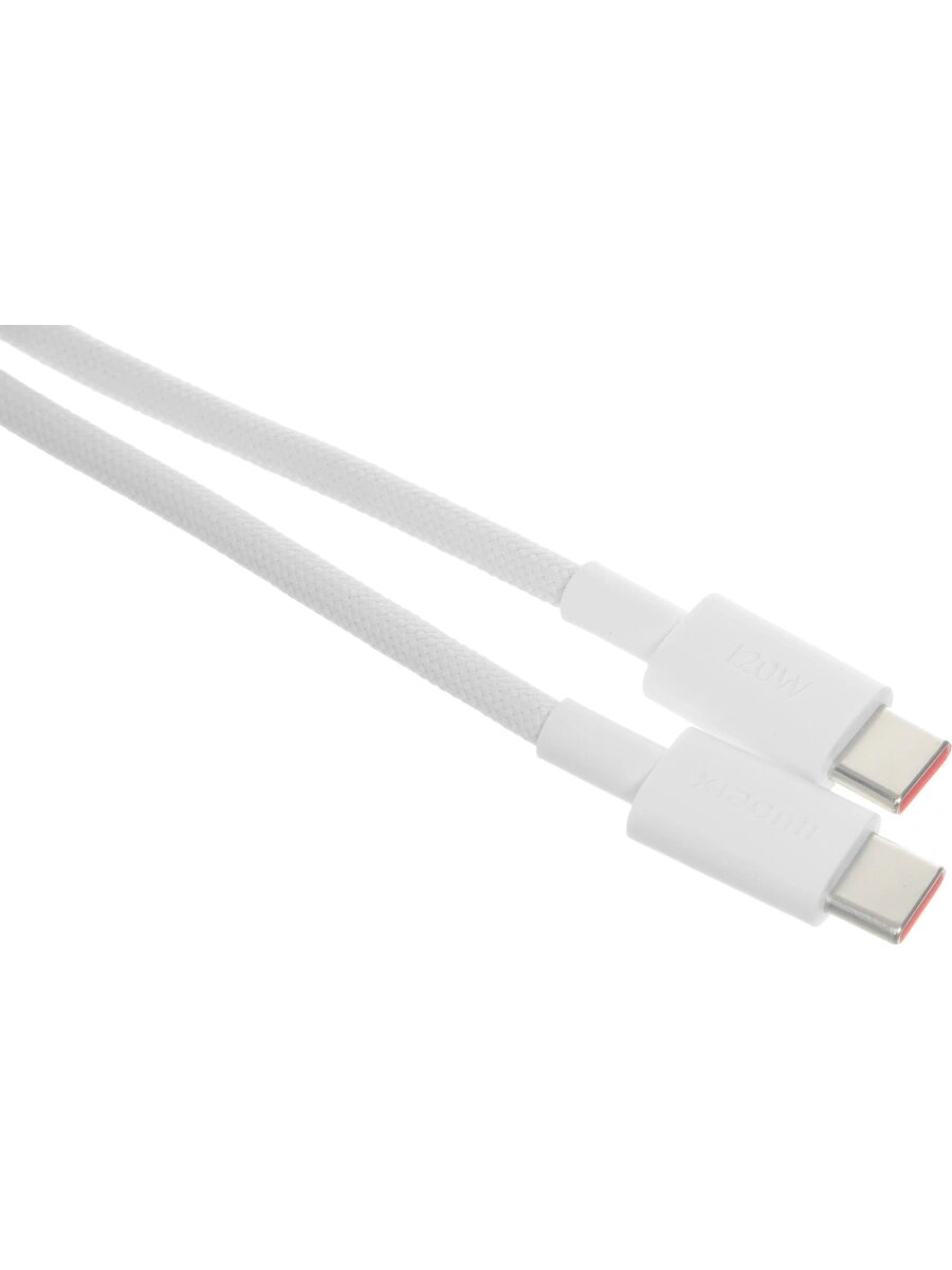 Кабель Xiaomi BHR087AGL, USB Type-C (m) - USB Type-C (m), 2м, 6A, белый
