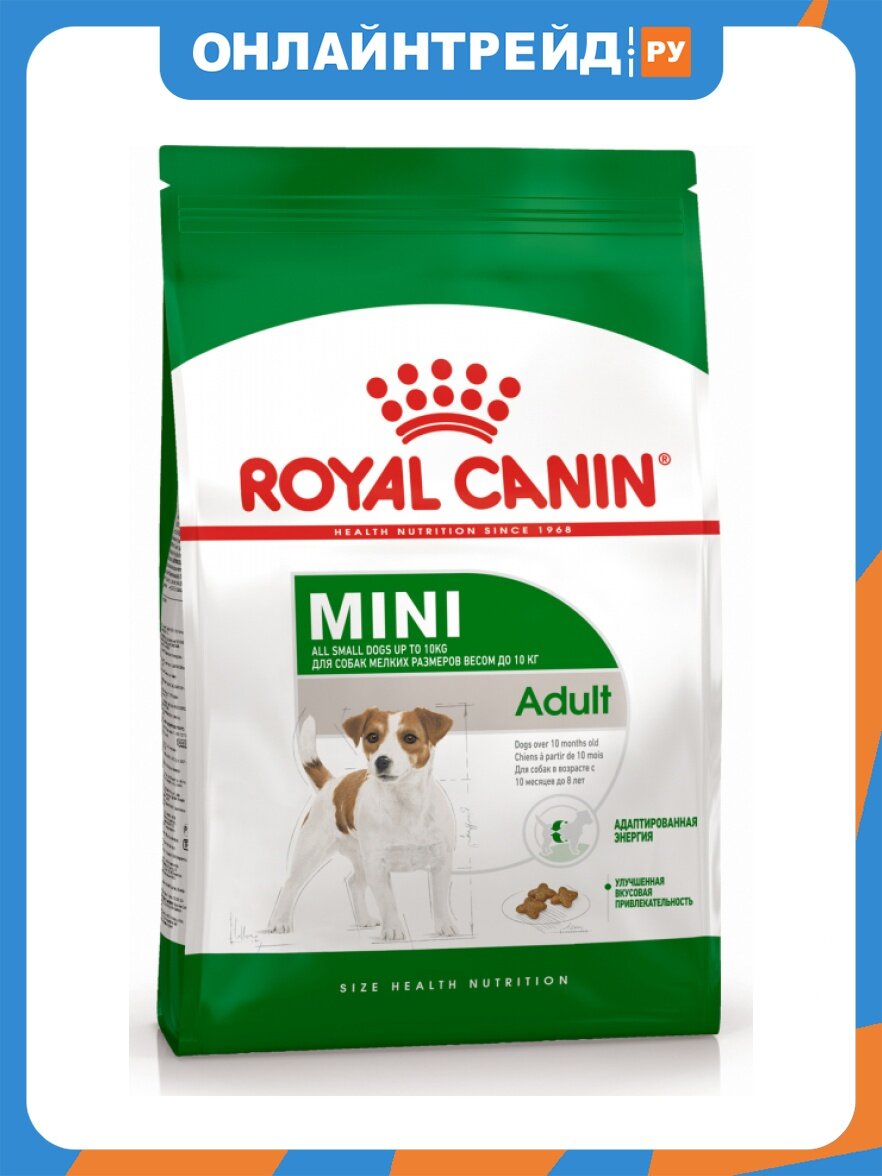 Корм сухой Royal Canin MINI Adult для взрослых собак мелких пород 800г