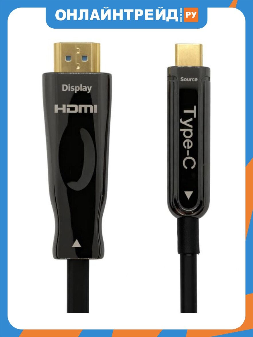 Активный оптический кабель Filum FL-AOC-USB-C-HDMI2.0-20M USB Type C 3.1 Gen2-HDMI 2.0, 10 Gbps, 4K