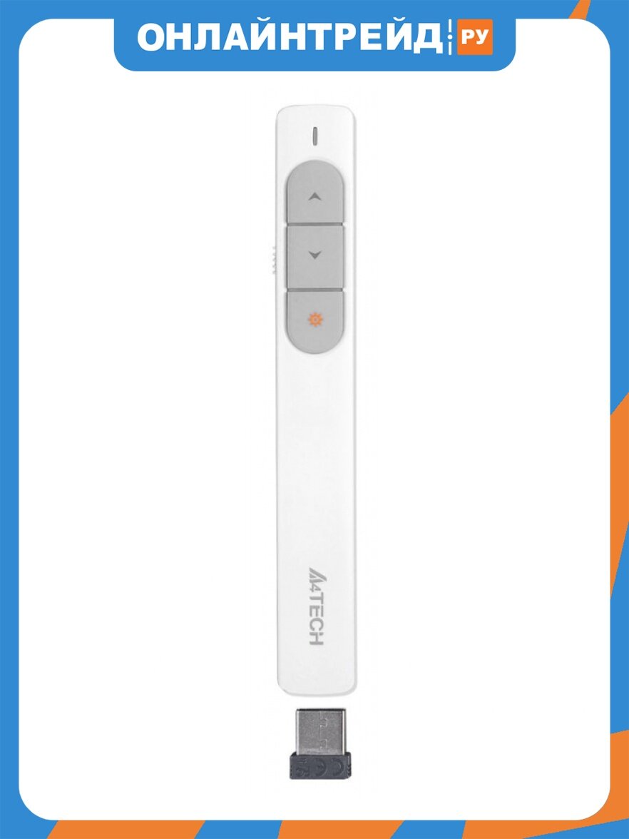 Презентер A4TECH LP15 Radio USB (15м) белый (1198670)