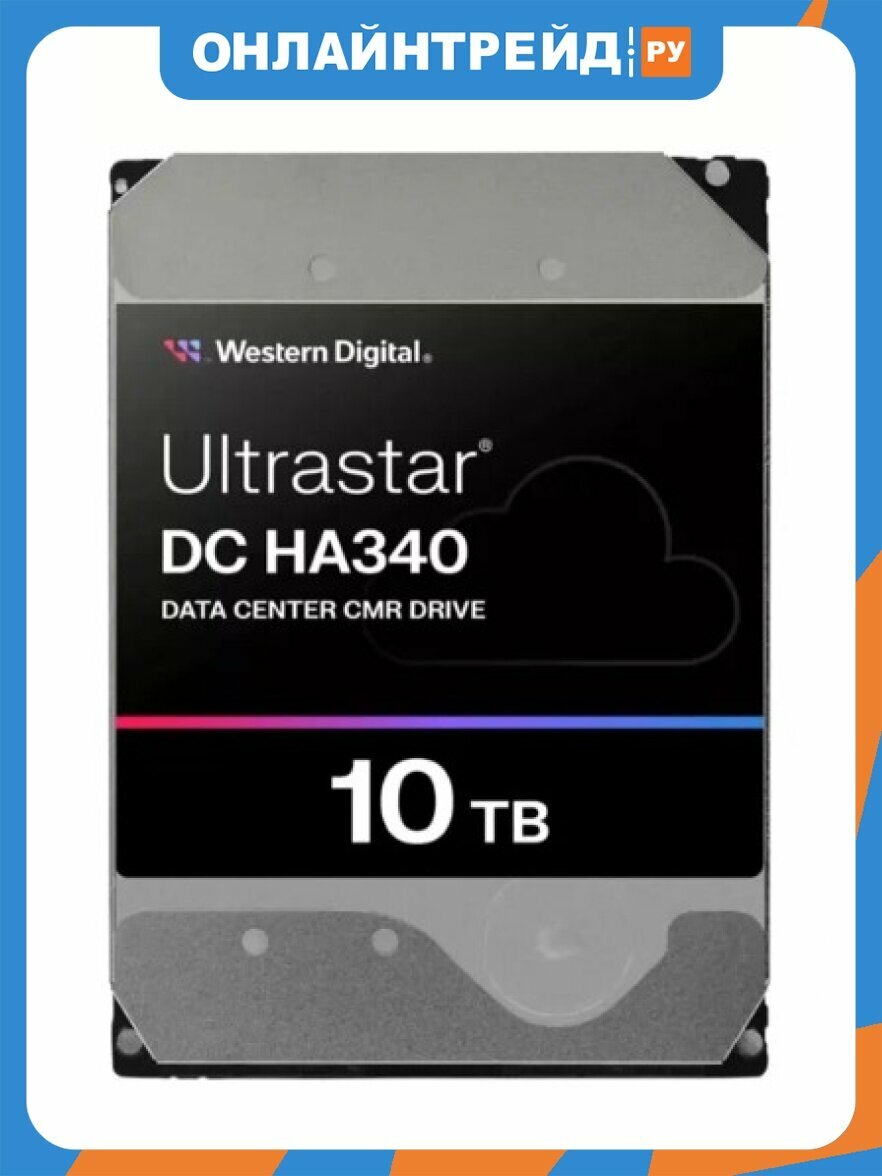 Жесткий диск Western Digital 3.5" 10.0Tb SATA 6Gb/s 512Mb 7200rpm WD Ultrastar DC HA340 WUS721210BLE6L4