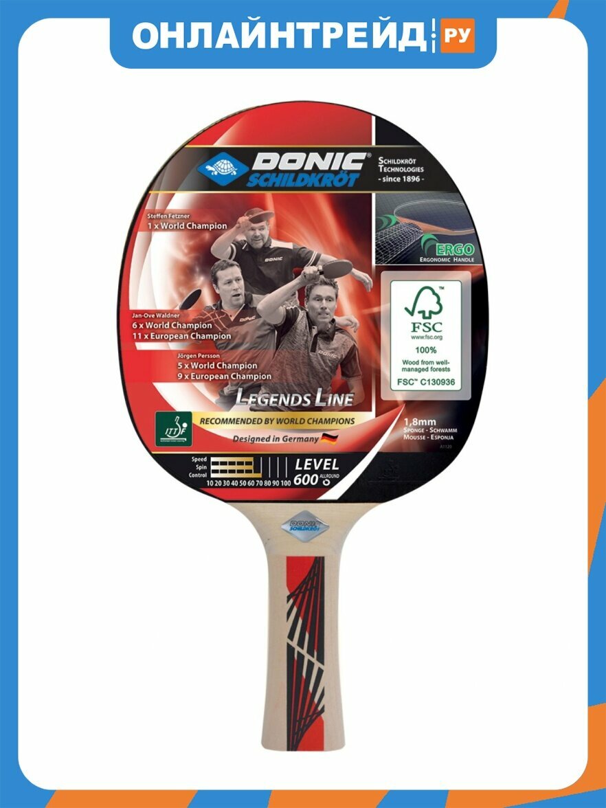 Ракетка для настольного тенниса Donic LEGENDS 600