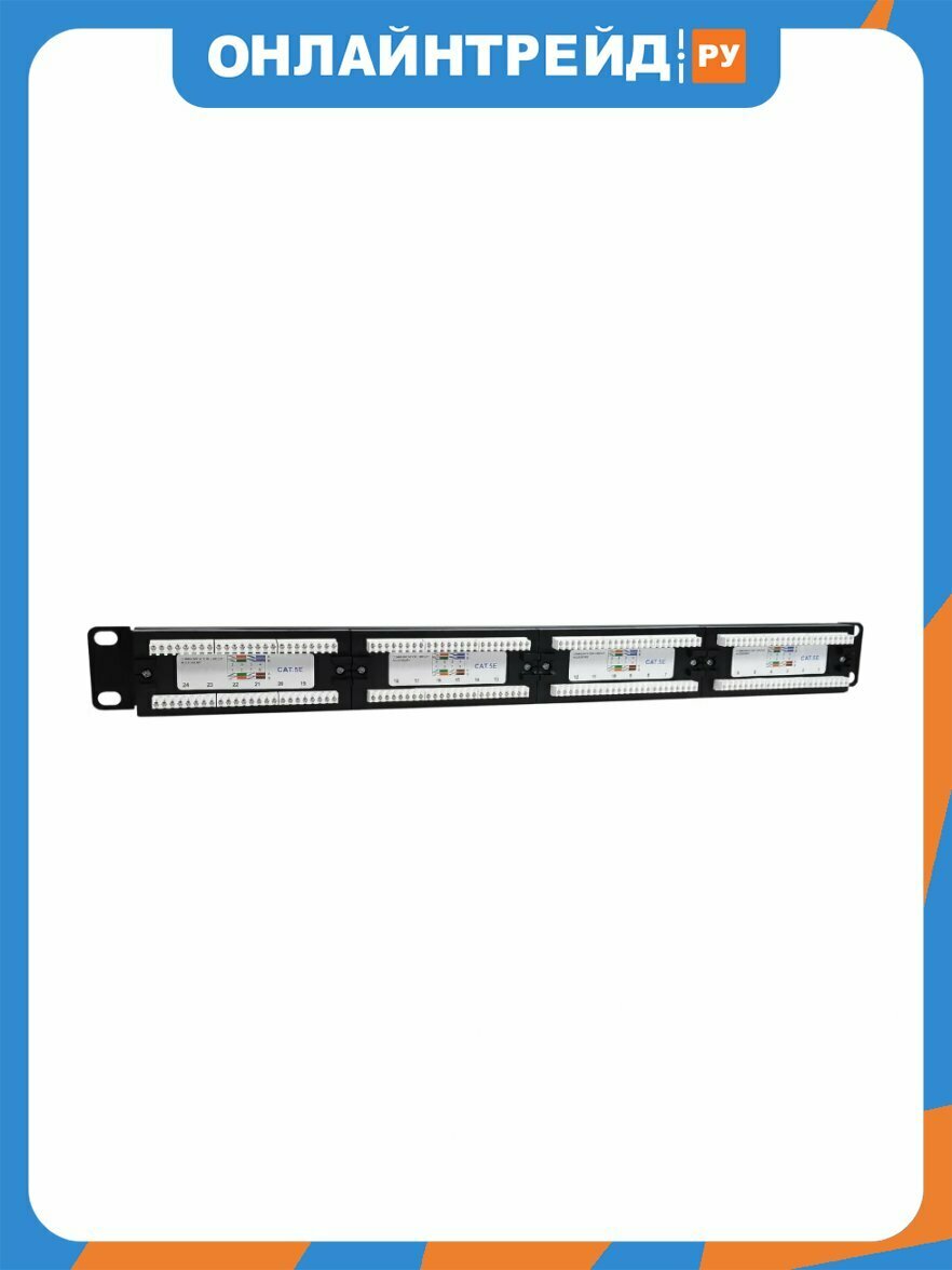 Патч-панель Ntss -PP-1U-24-UTP-RJ45-5E-D 19" 1U