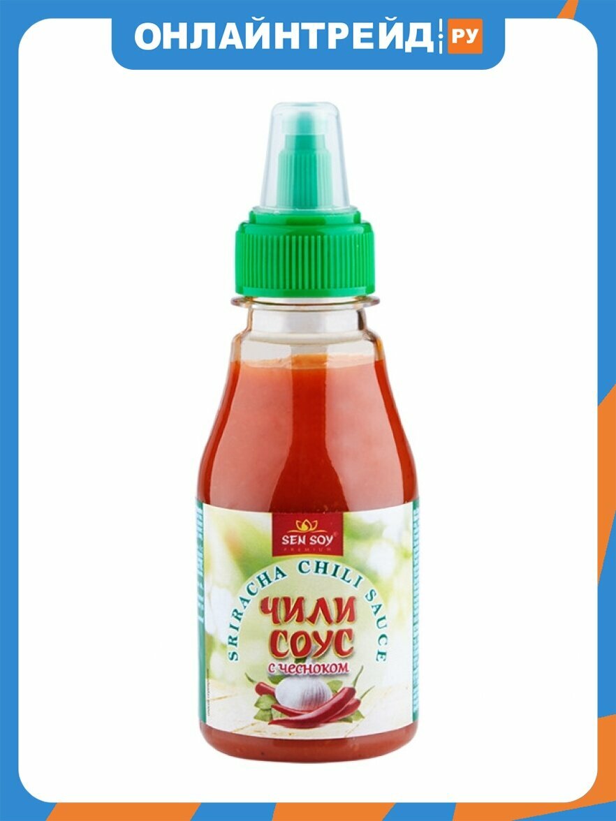 Соус Sen Soy Sriracha Chili with garlic (Шрирача Чили с чесноком) 150 мл