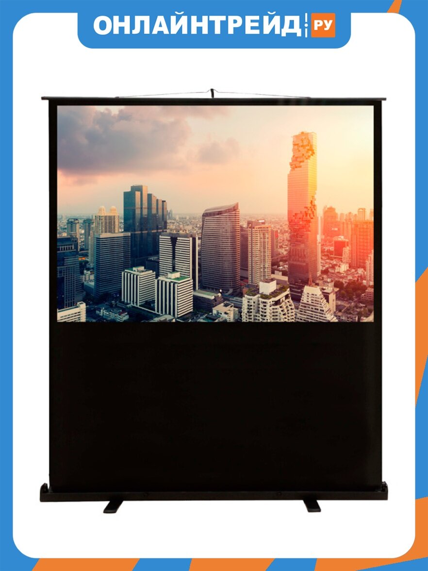 Экран Cactus 102x180см FloorCompactExpert CS-PSFLCE-180X102 16:9 напольный рулонный