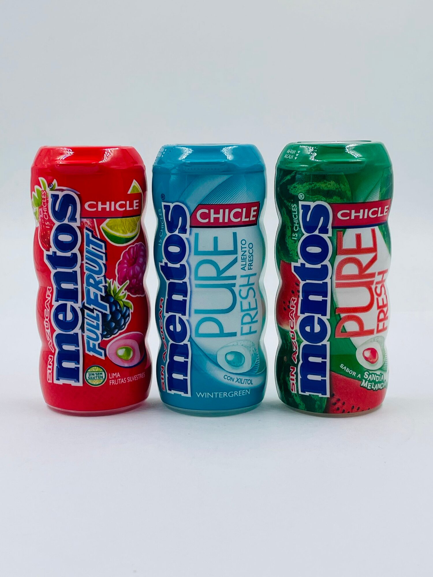 Жевательная резинка Mentos ассорти вкусов, без сахара, набор из 3 шт. по 30 г (Турция)