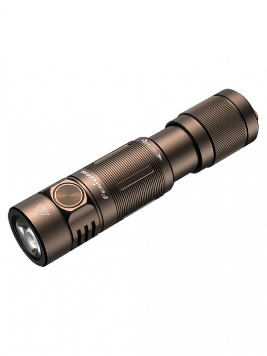 Фонарь-брелок Fenix E05R коричневый